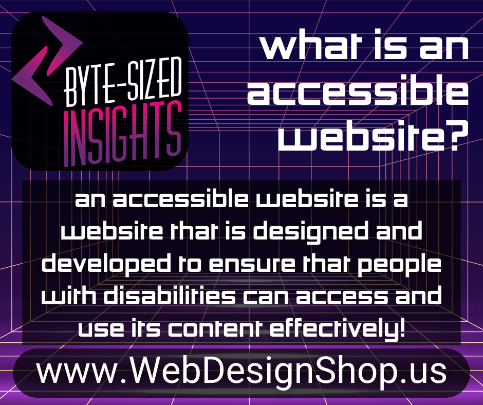Making your website accessible!